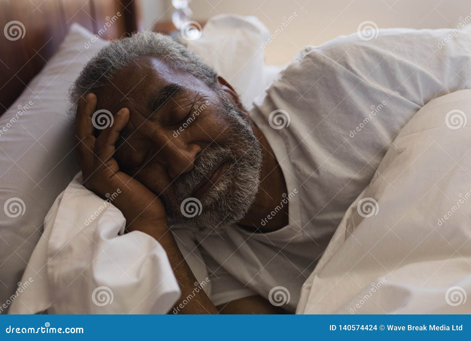 Senior Man Sleeping in Bedroom at Home Stock Photo - Image of aged ... Senior Man Sleeping in Bedroom at Home Stock Photo - Image of aged ...