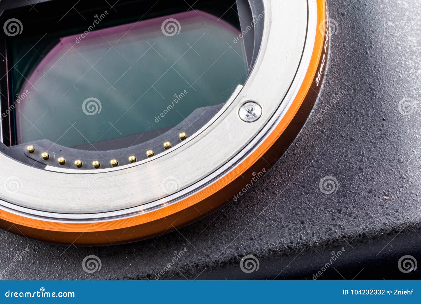 Close-up of the Sensor Plate of a Camera with Full-frame Sensor Stock ...
