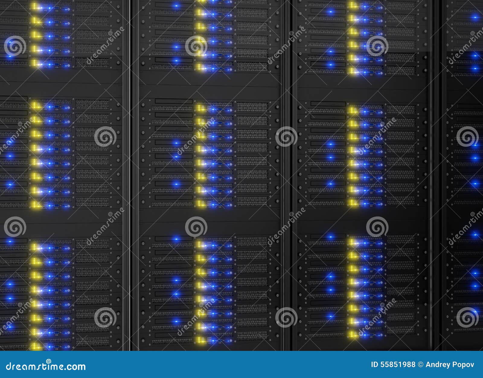 Modern Computer Server Farm Isolated White Stock Photos - Free ...