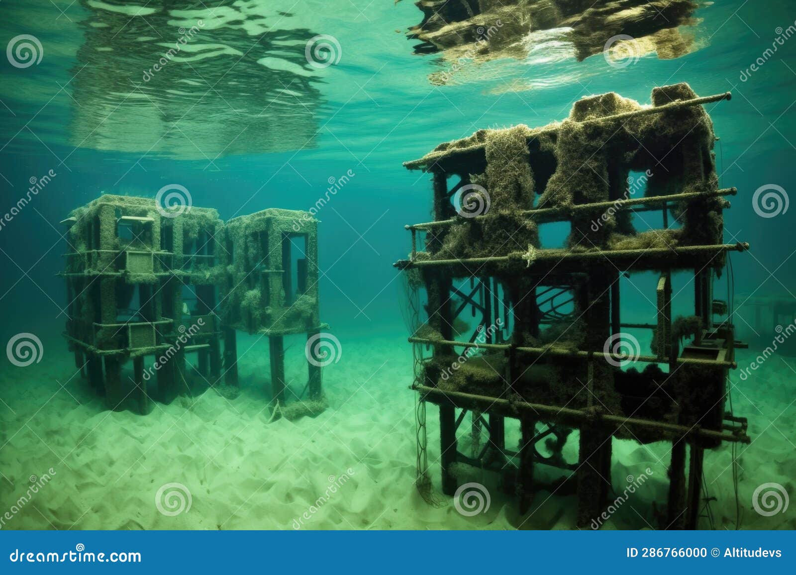 Close-up of Server Racks Submerged Underwater Stock Photo - Image of ...