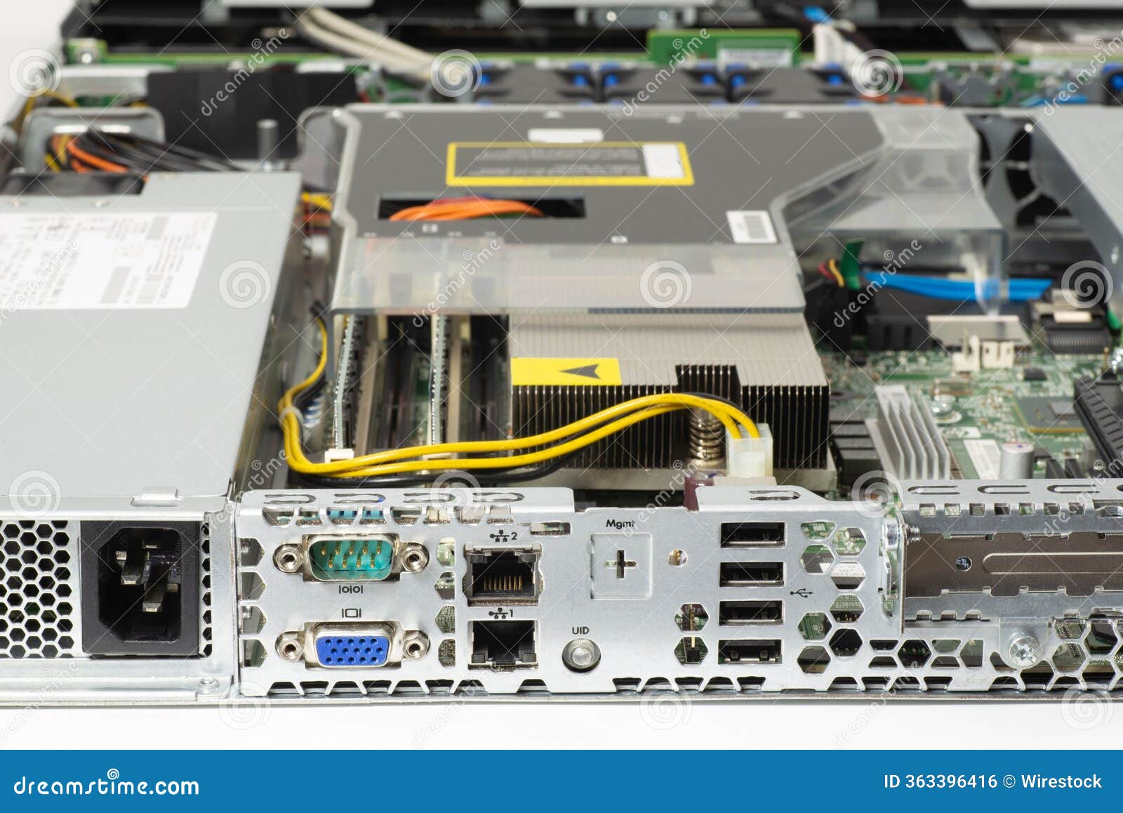 Back Panel Connectors Of The Computer Motherboard Stock Photography ...