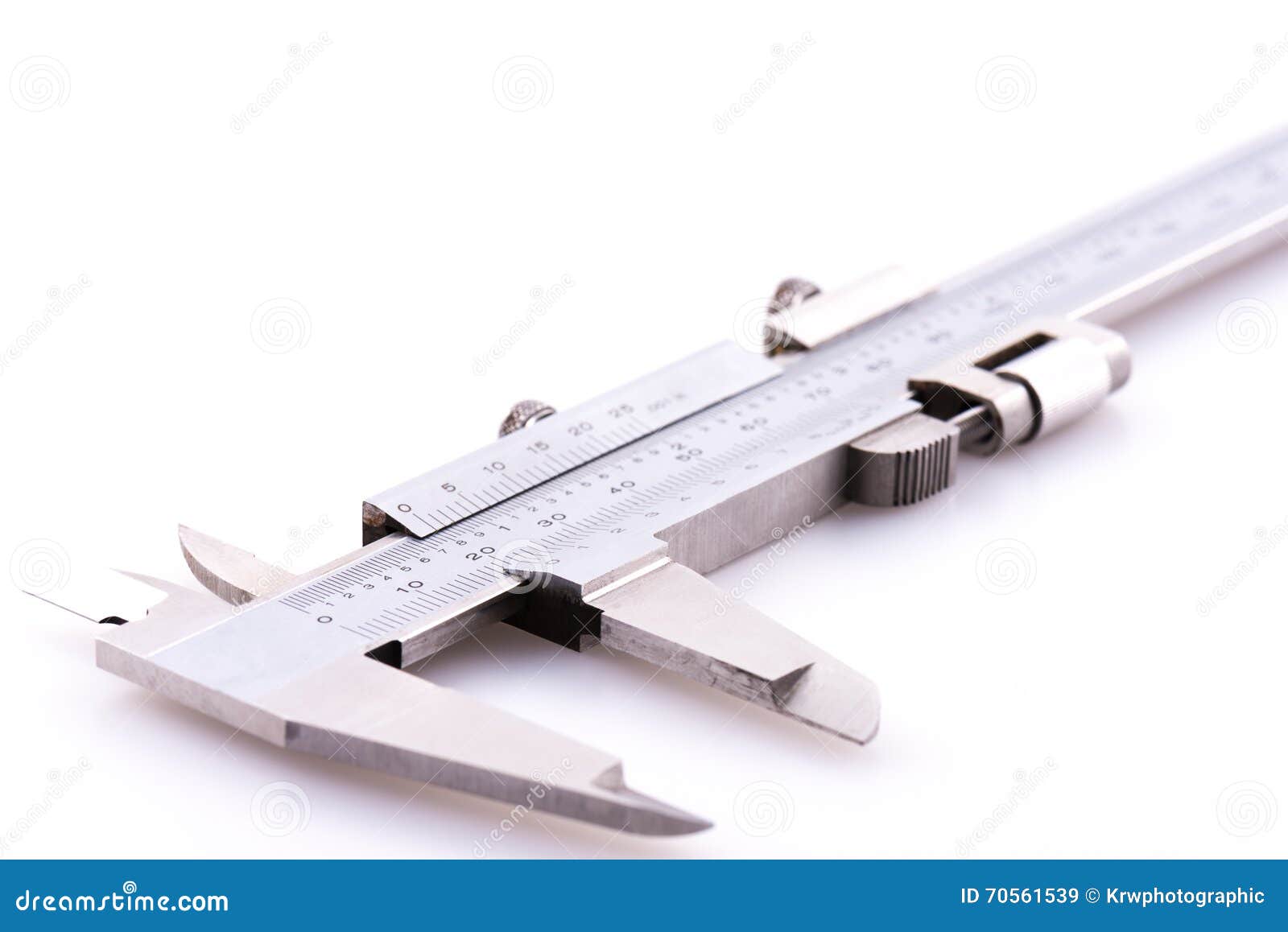 Close Up of a Set of Vernier Calipers Stock Image - Image of equipment ...