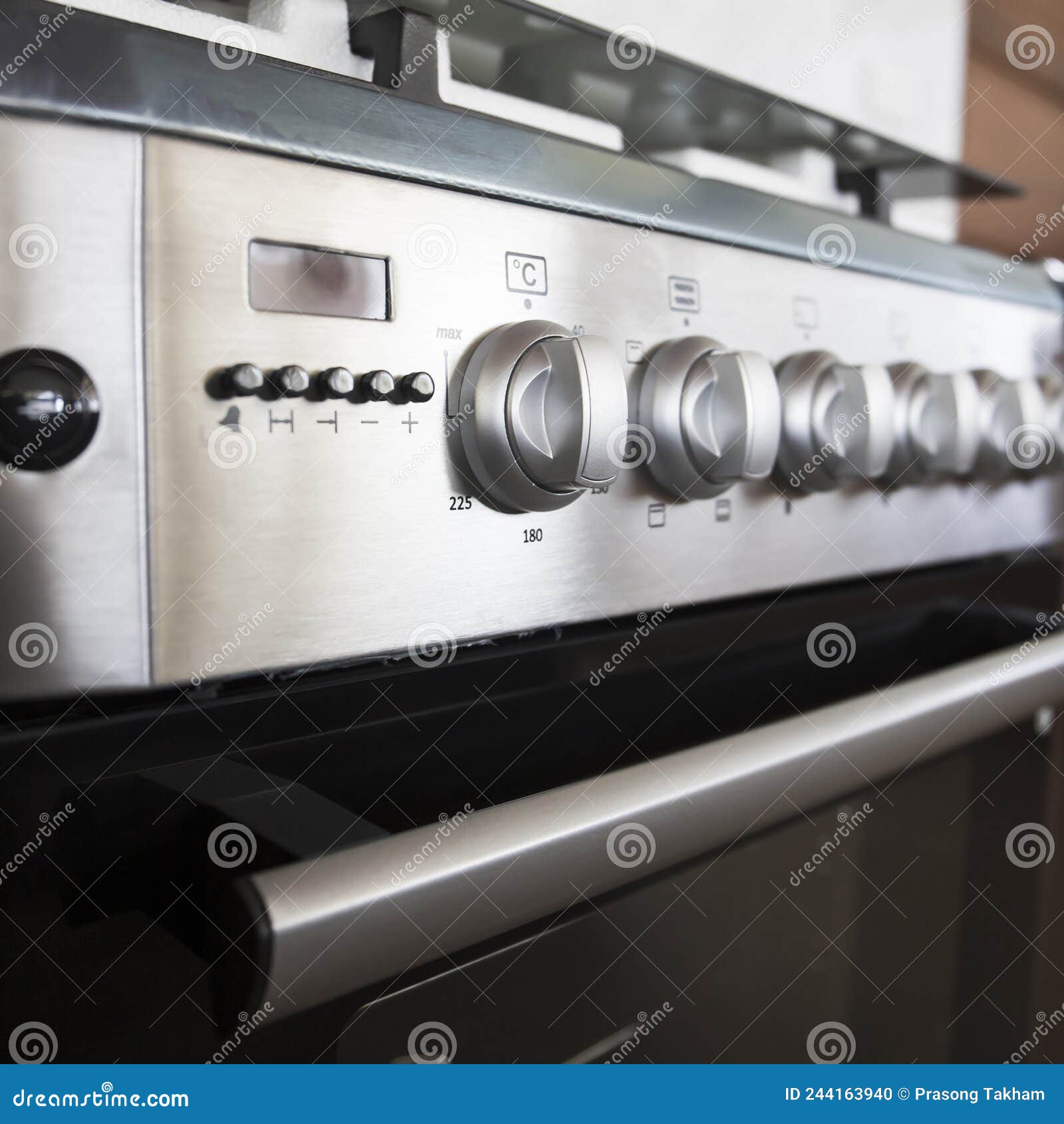 Close-up of the Setting Button of the Electric Oven Stock Photo - Image ...