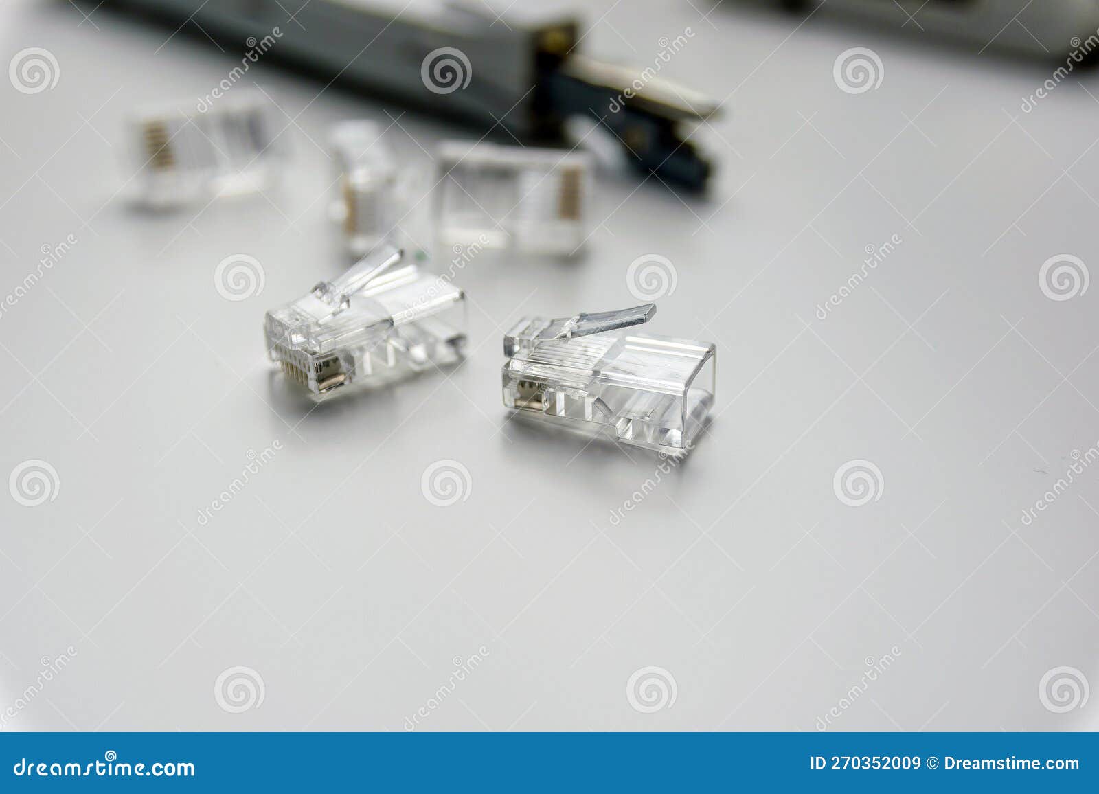 RJ45 Connectors And Covers Royalty-Free Stock Photography ...