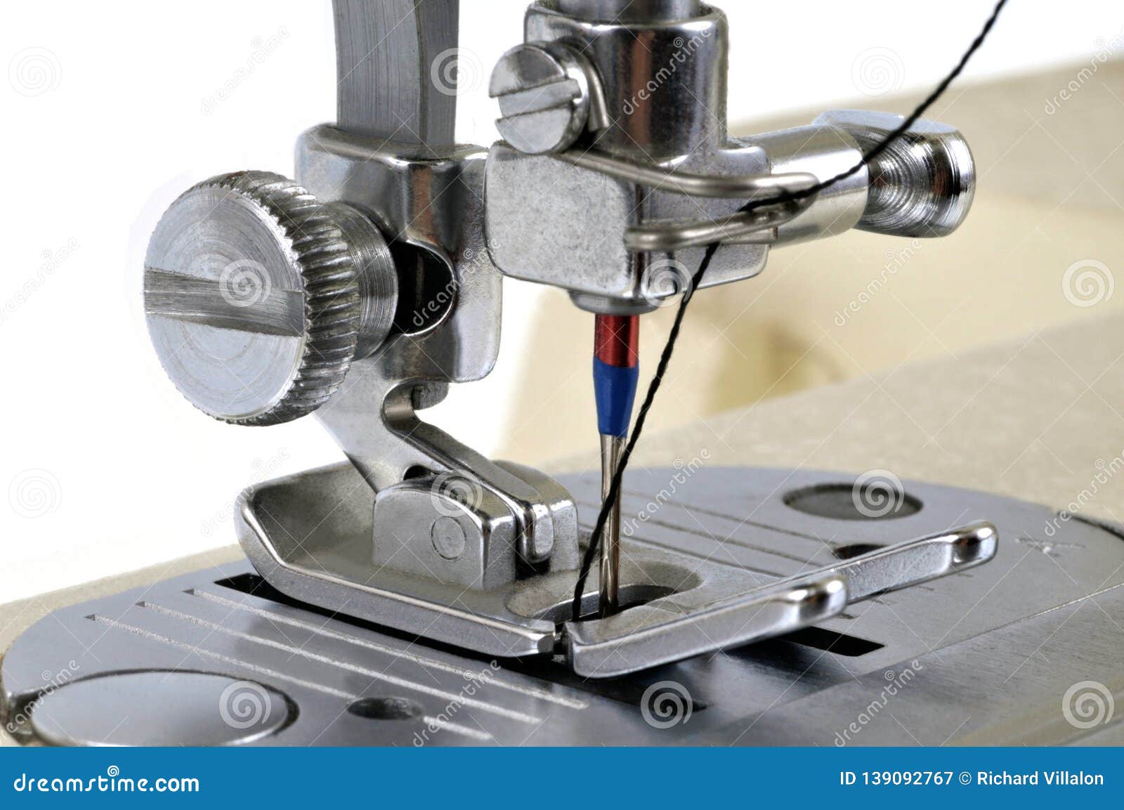 Close Up on a Sewing Machine Stock Image - Image of equipment, detail ...