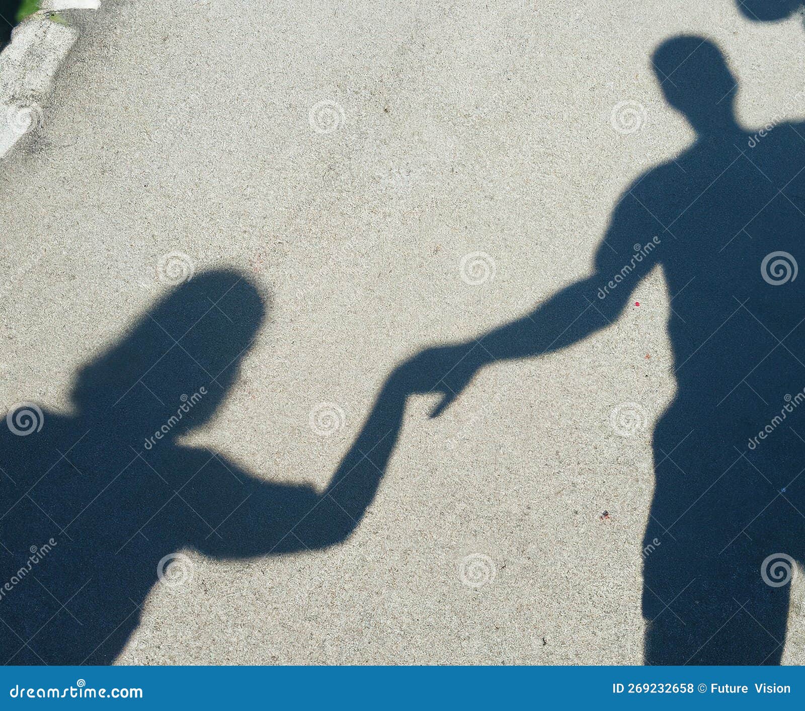 Close Up of Shadow of People Holding Hands Created Using Generative Ai ...