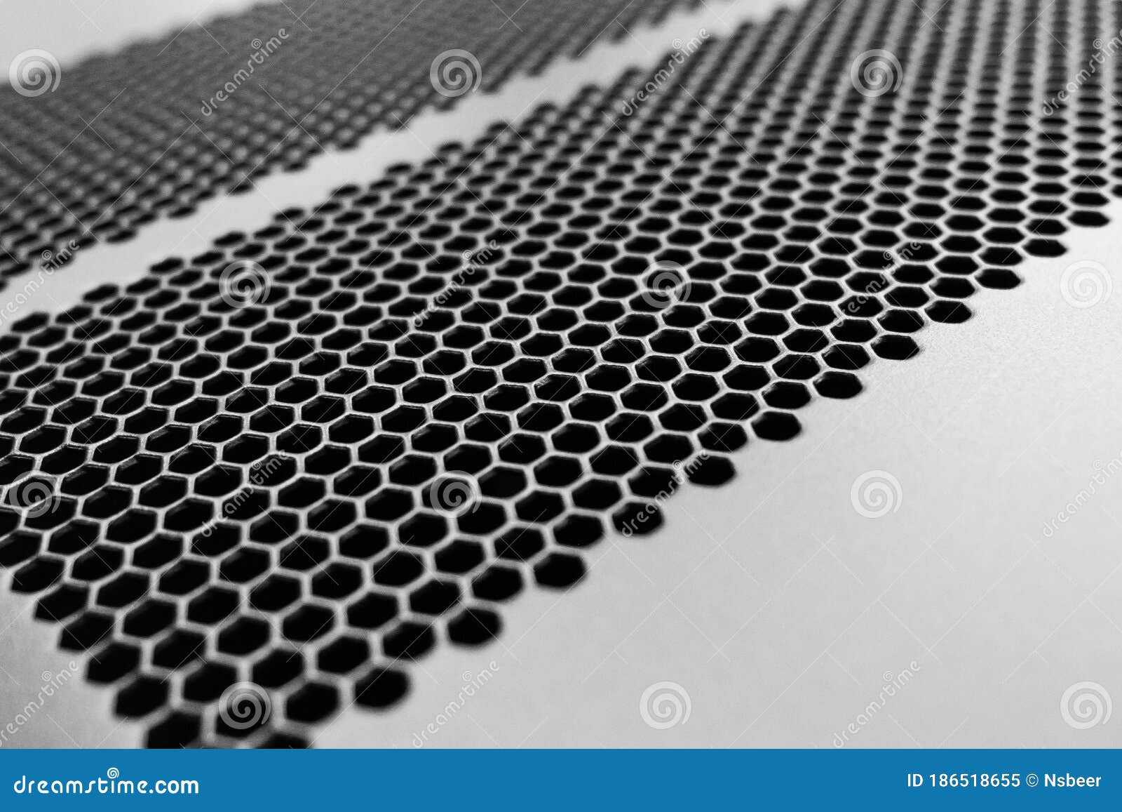 Close-up, Shallow Focus of a Meshed Style Cooling Panel Used on a Main ...