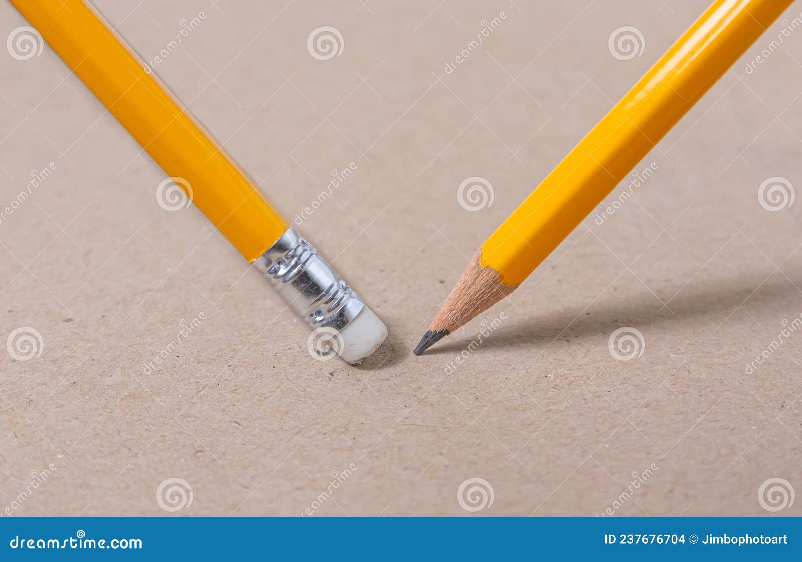 Close Up of a Sharpened Pencil and Eraser Pencil Stock Photo - Image of ...