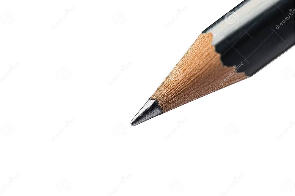 Close-up of Sharpened Pencil Ready for Writing at a Workspace Stock ...