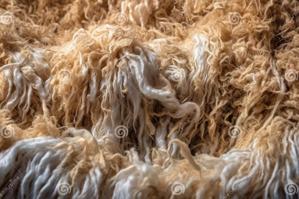 Close-up of Sheeps Wool Texture before Shearing Stock Image - Image of ...