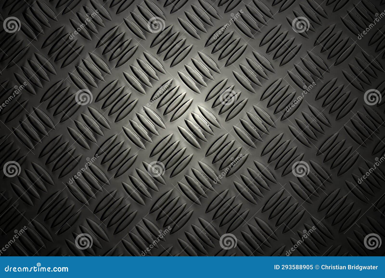 Close-up of a Sheet of Aluminium Checker Plate. Industrial Background ...