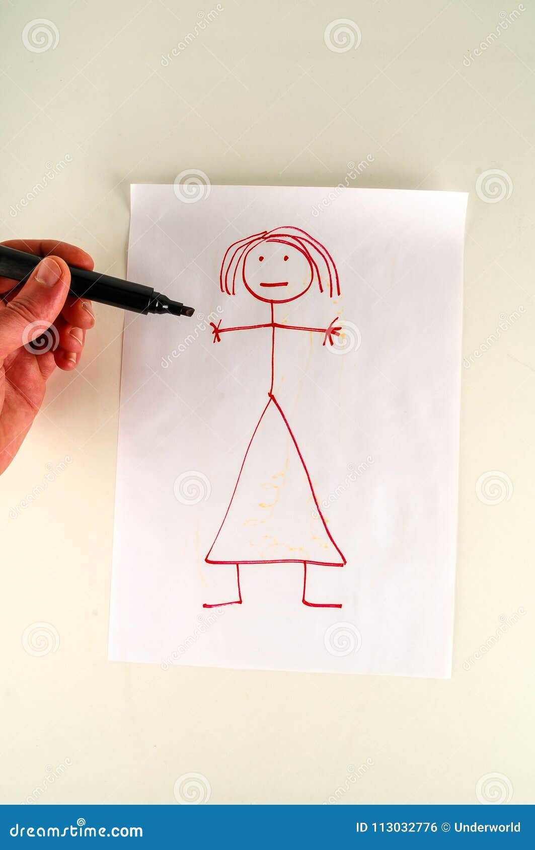 Close-up of Sheet with Drawing Stock Photo - Image of vintage, drawing ...