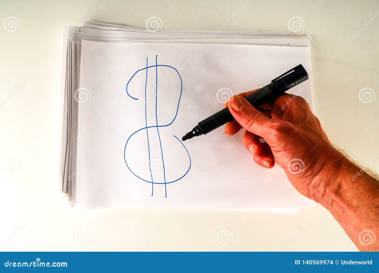 Close-up of Sheet with Drawing Stock Photo - Image of sheet, shot ...