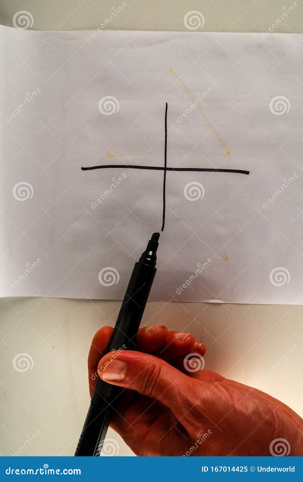 Close-up of Sheet with Drawing Stock Image - Image of vertical, object ...