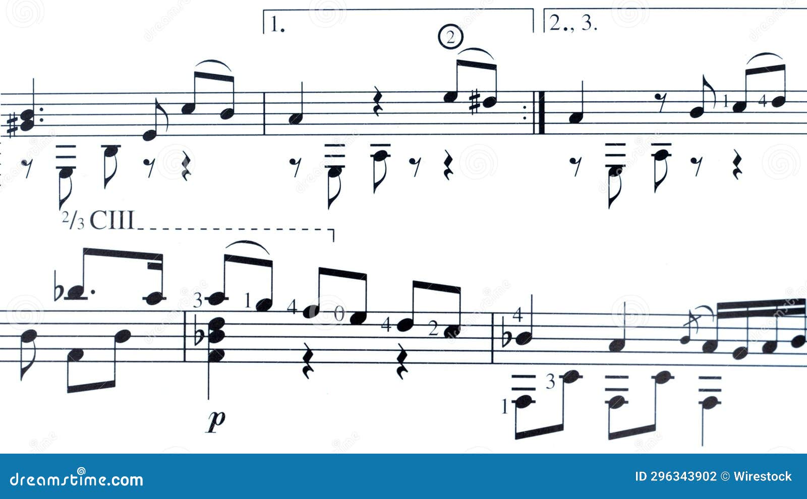 Close-up of a Sheet Music with Musical Notes Stock Photo - Image of ...