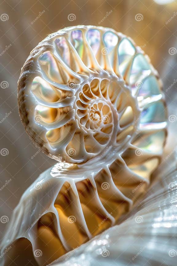 Close-up of a Shell on a Table, Suitable for Beach-themed Designs Stock ...