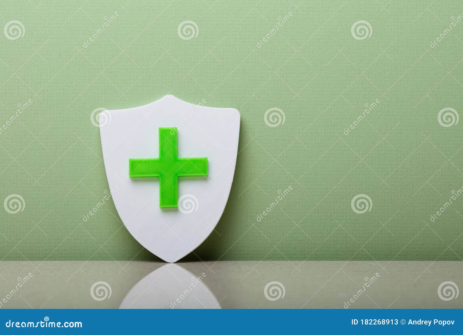 Close-up of a Shield with Plus Sign Stock Image - Image of still ...