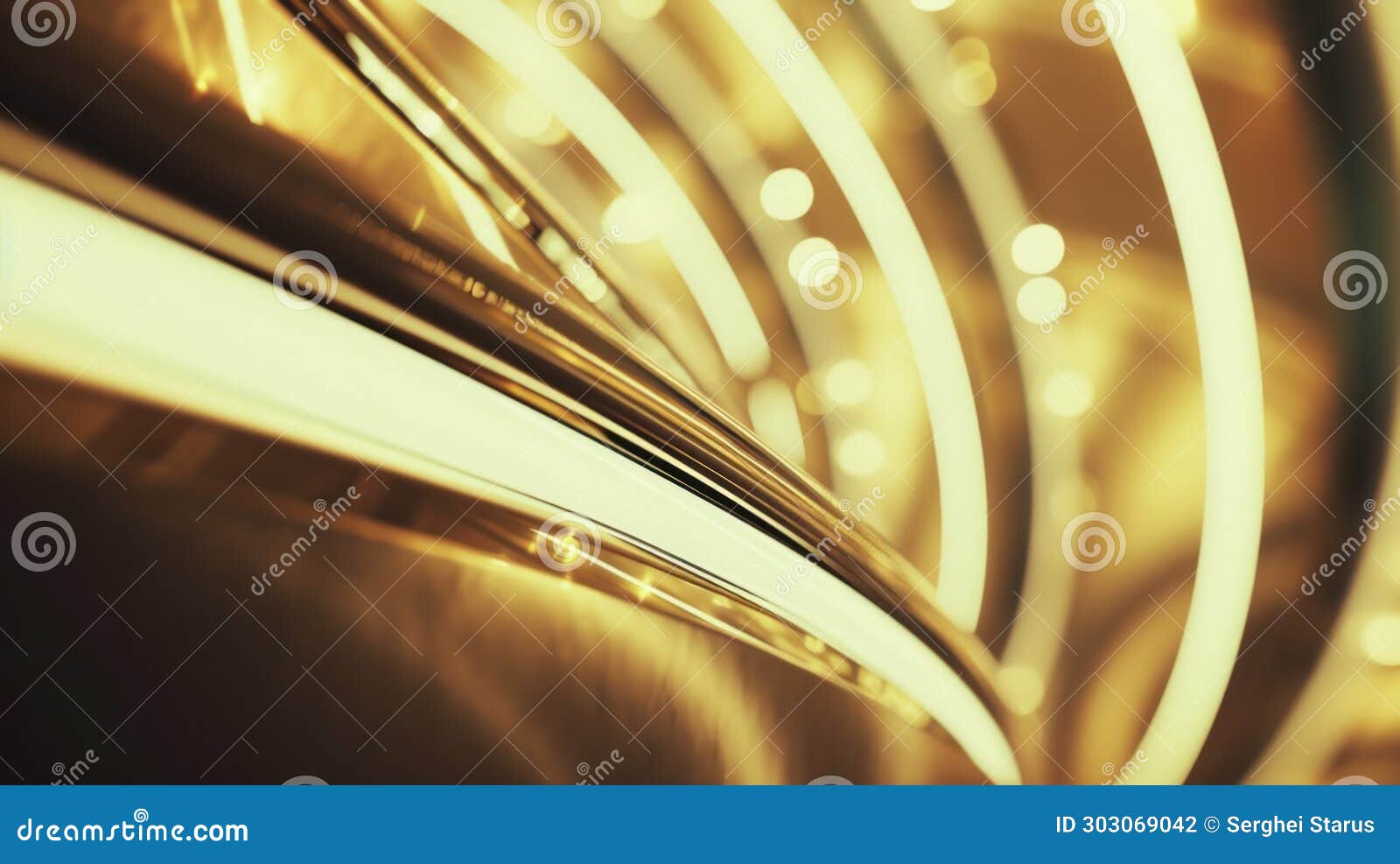 A Close Up of a Shiny Object with Lights Shining on it, AI Stock ...