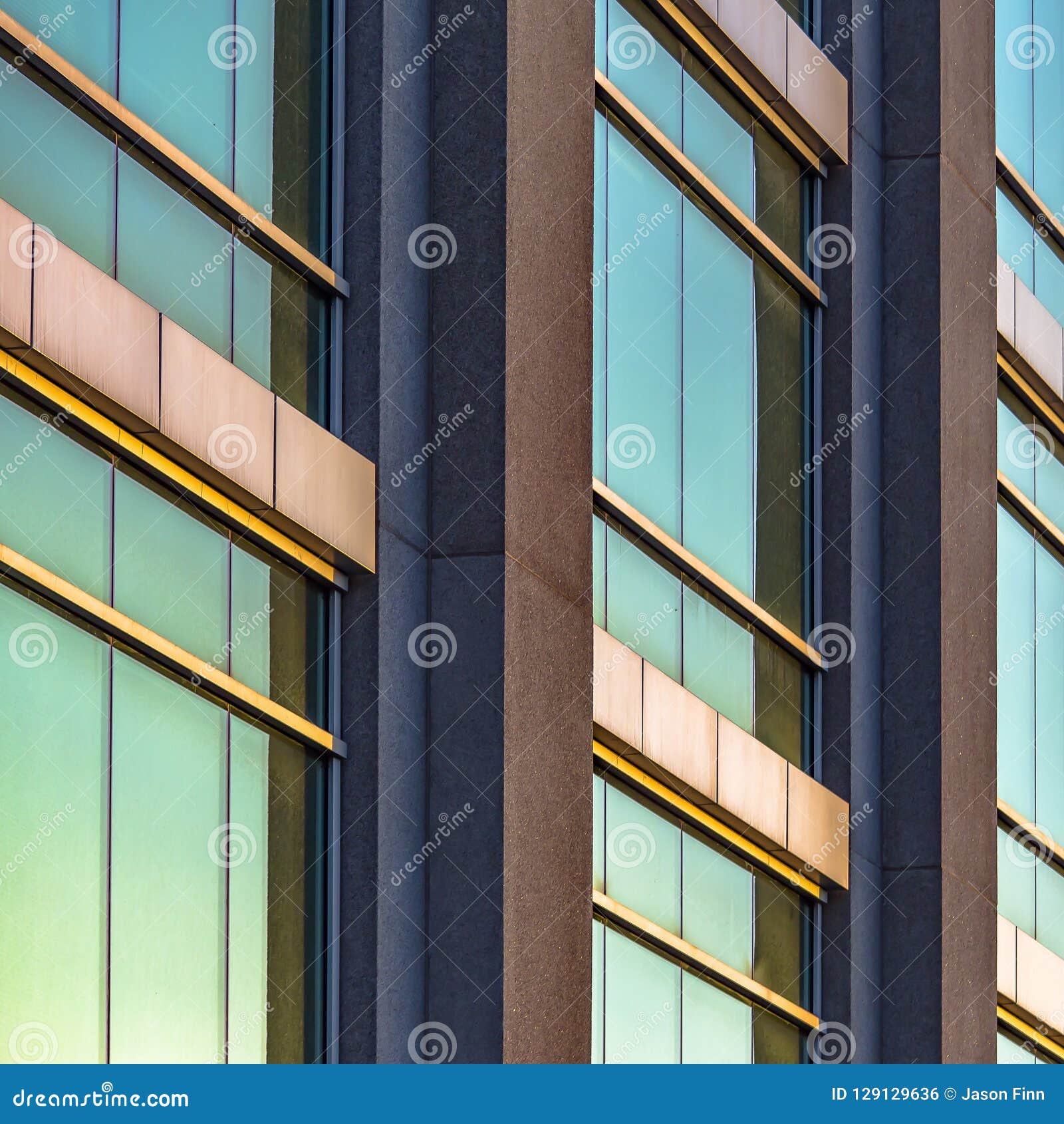 Close Up of Shiny Windows of a Modern Building Stock Photo - Image of ...