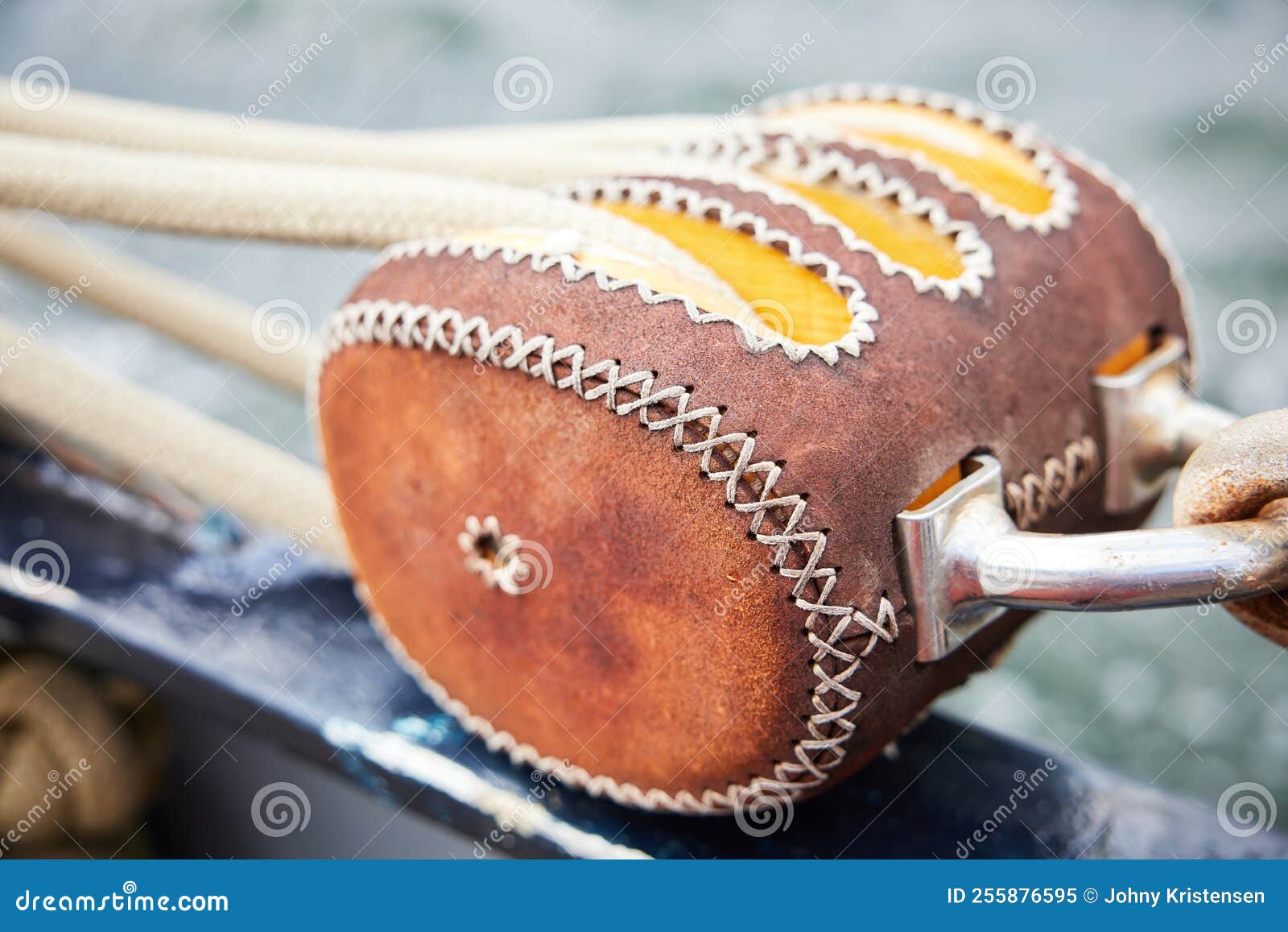 Close up of ship equipment stock image. Image of sejlskibe - 255876595