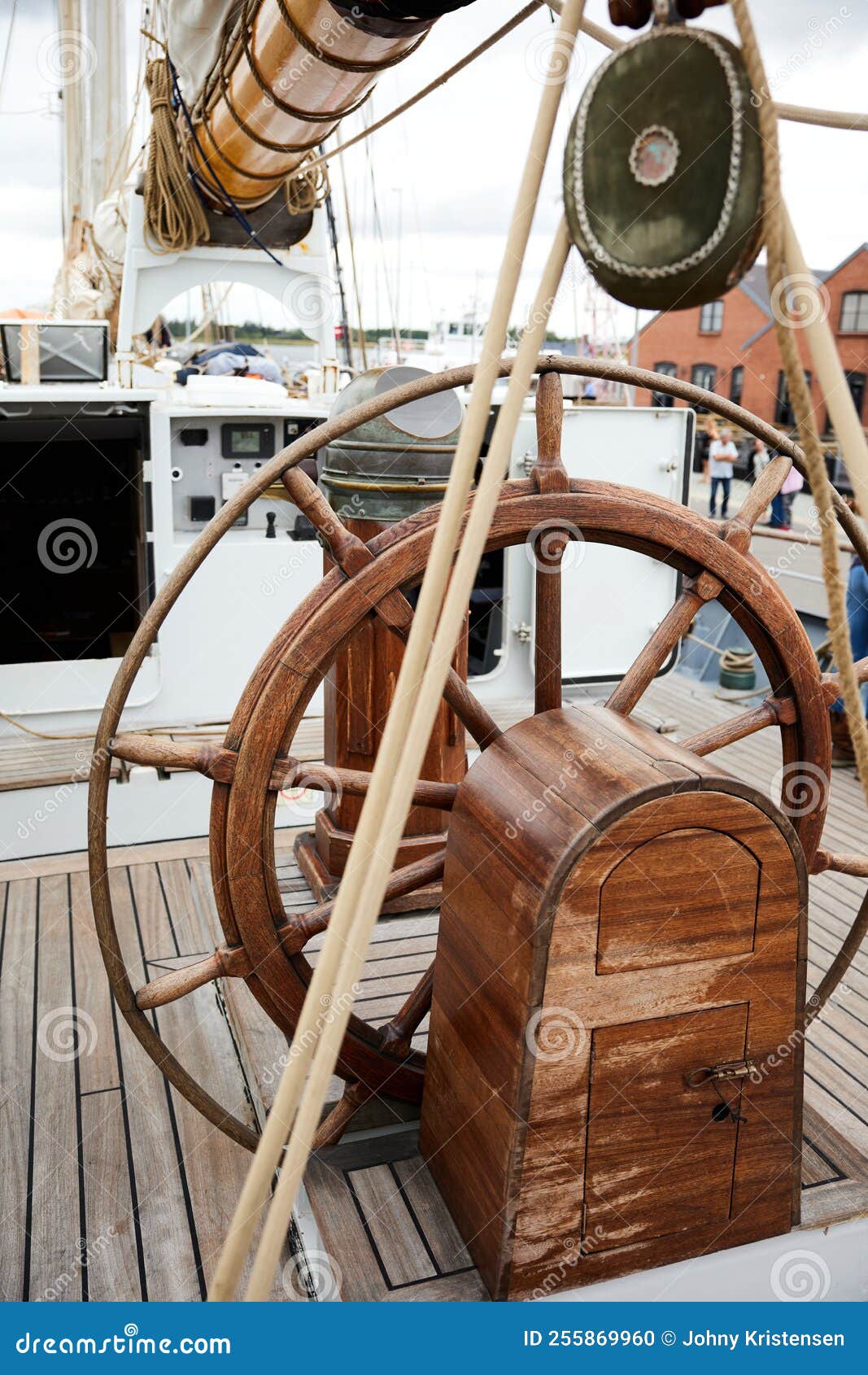 Close Up of Ship Steering Wheel Stock Photo - Image of ships, sall ...