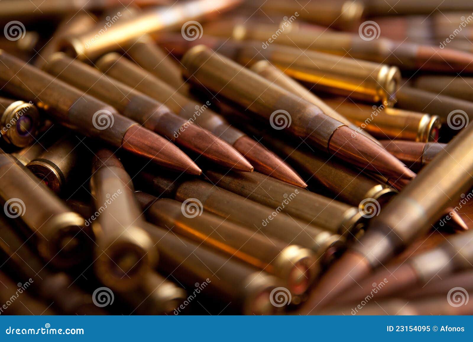 Close up shoot of ammo stock image. Image of bullet, group - 23154095