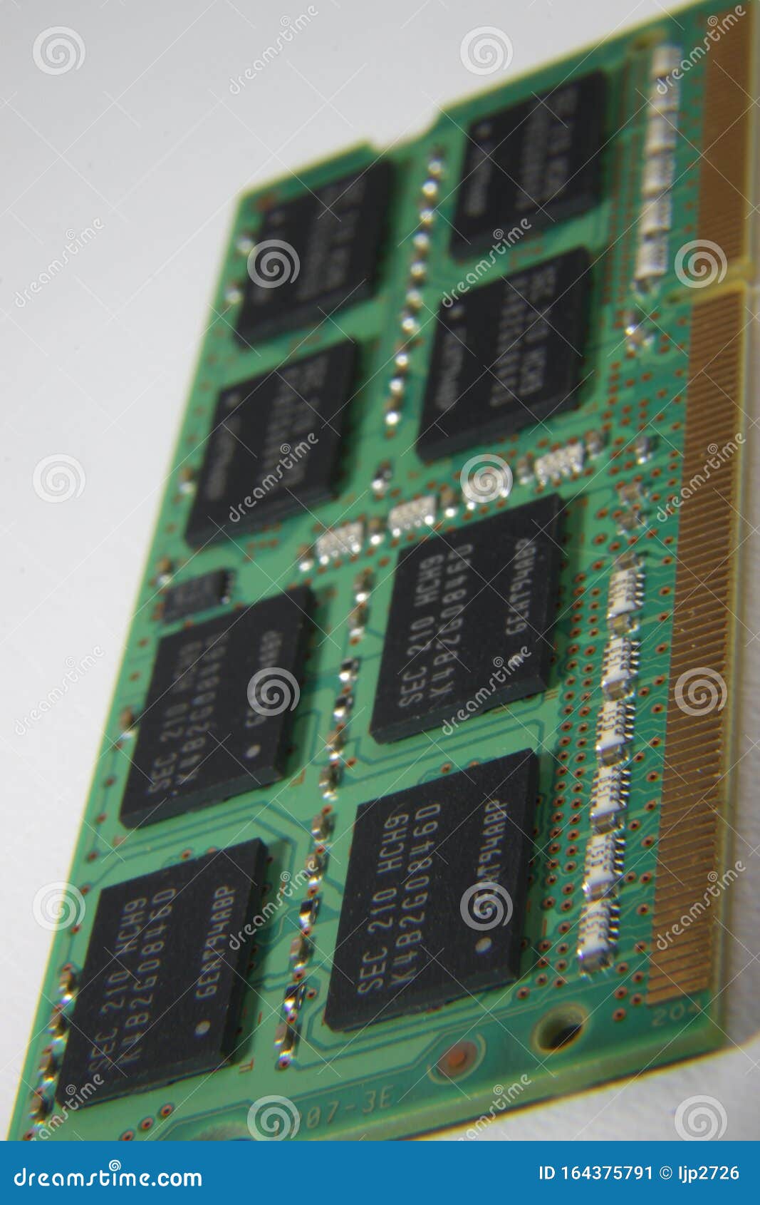 Close Up Shoot of a Computer RAM Stock Image - Image of integrated ...