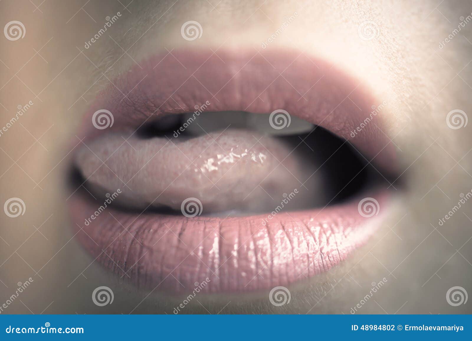 Close Up Shoot of Lips Young Beautiful Girl Stock Photo - Image of open ...