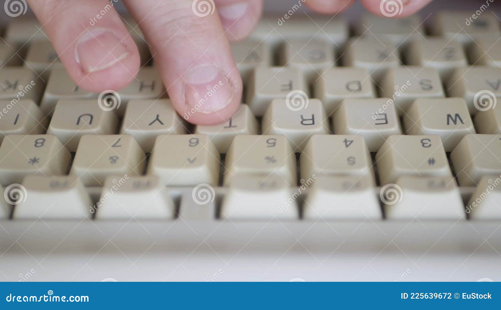 Close Up Shooting with a Keyboard and a Computer Programmer Typing a Code Line on Pc. Hands ...