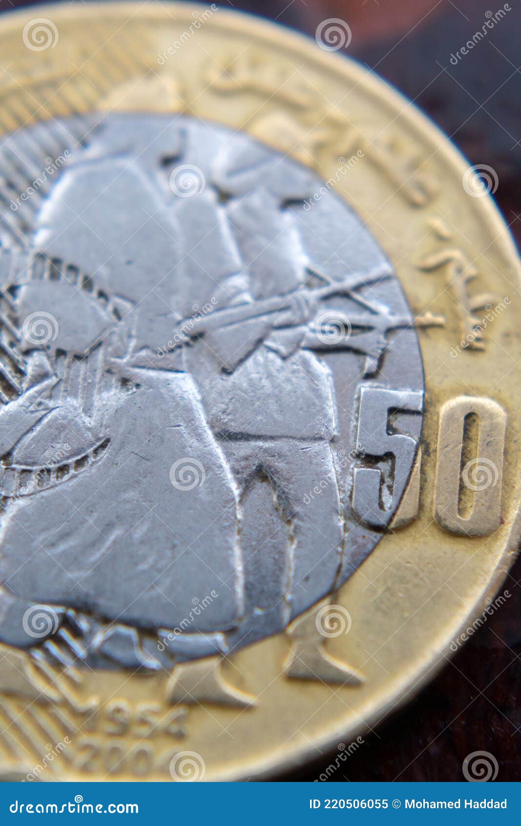 Close-up Shot of Algerian Coins Stock Image - Image of exchange, bank ...