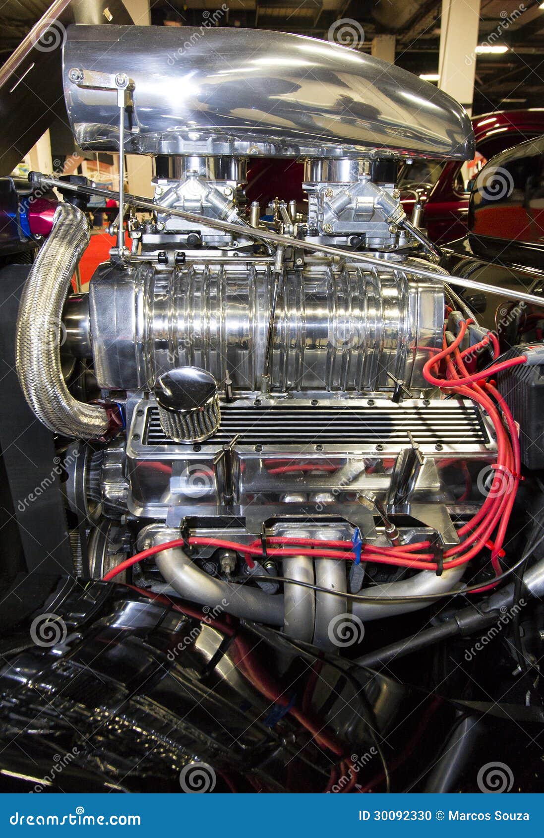 American Muscle Car S Engine Stock Photo - Image of motor, propulsion ...