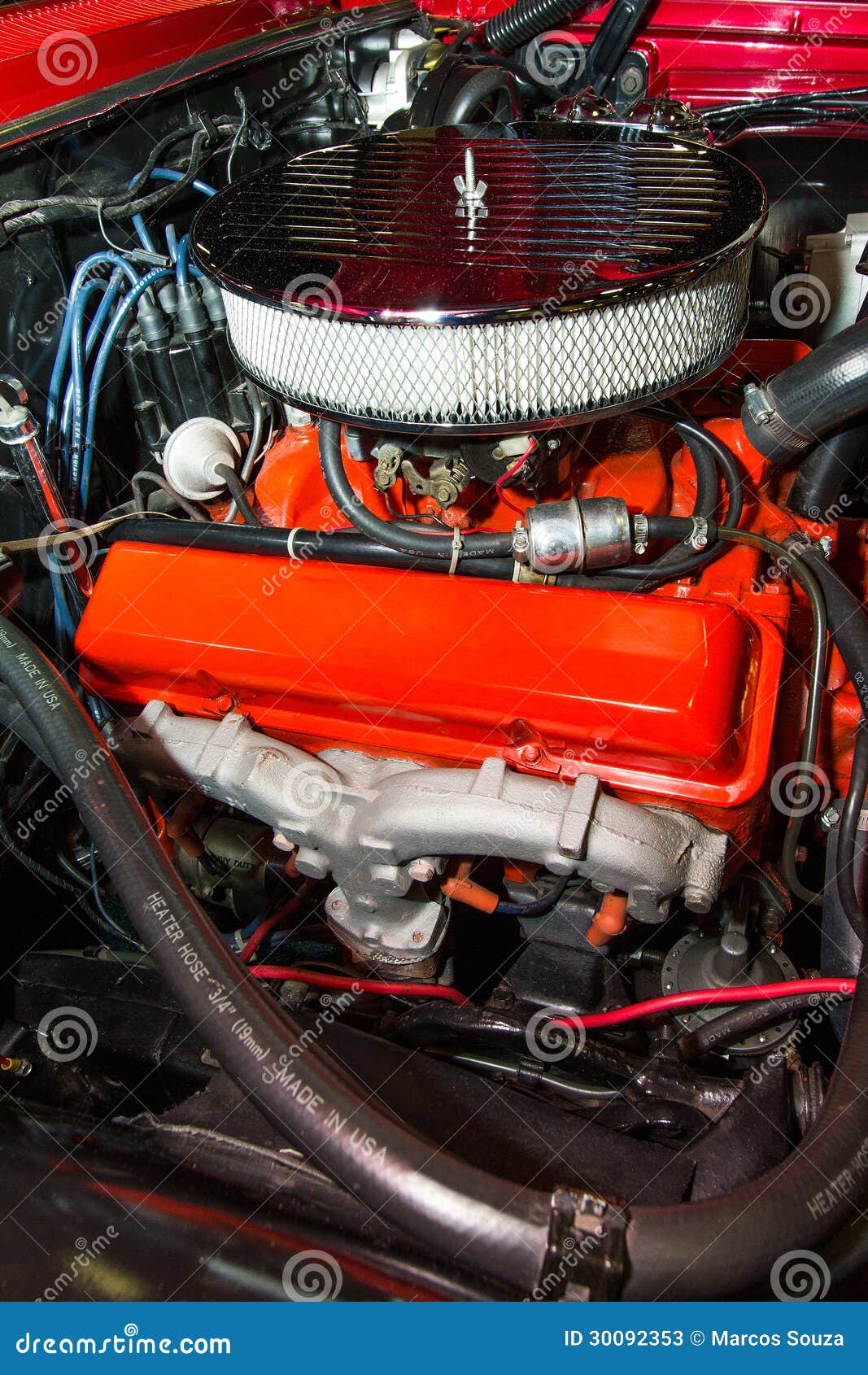 American Muscle Car S Engine Stock Image - Image of mechanic, science ...