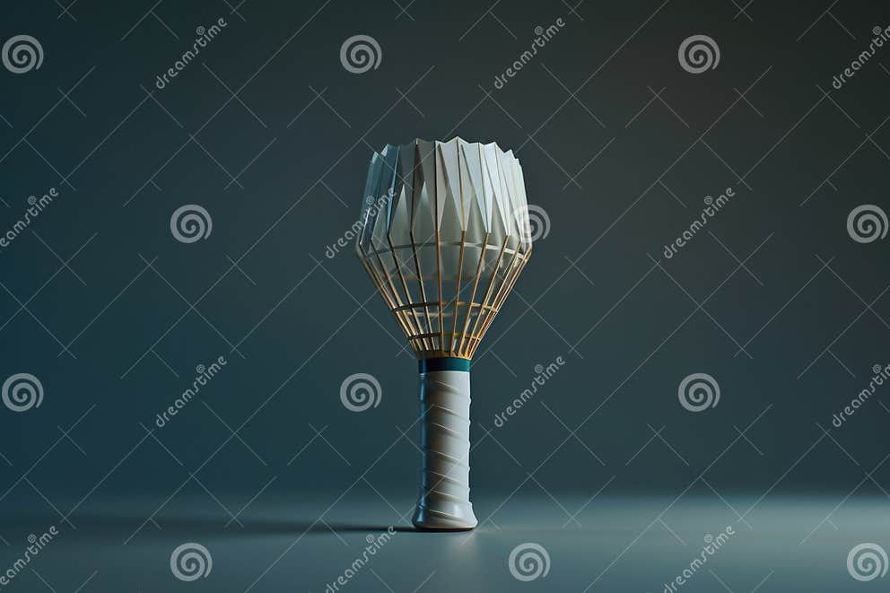 A Close-up Shot of a Badminton Racket Lying on a Table, with Its ...