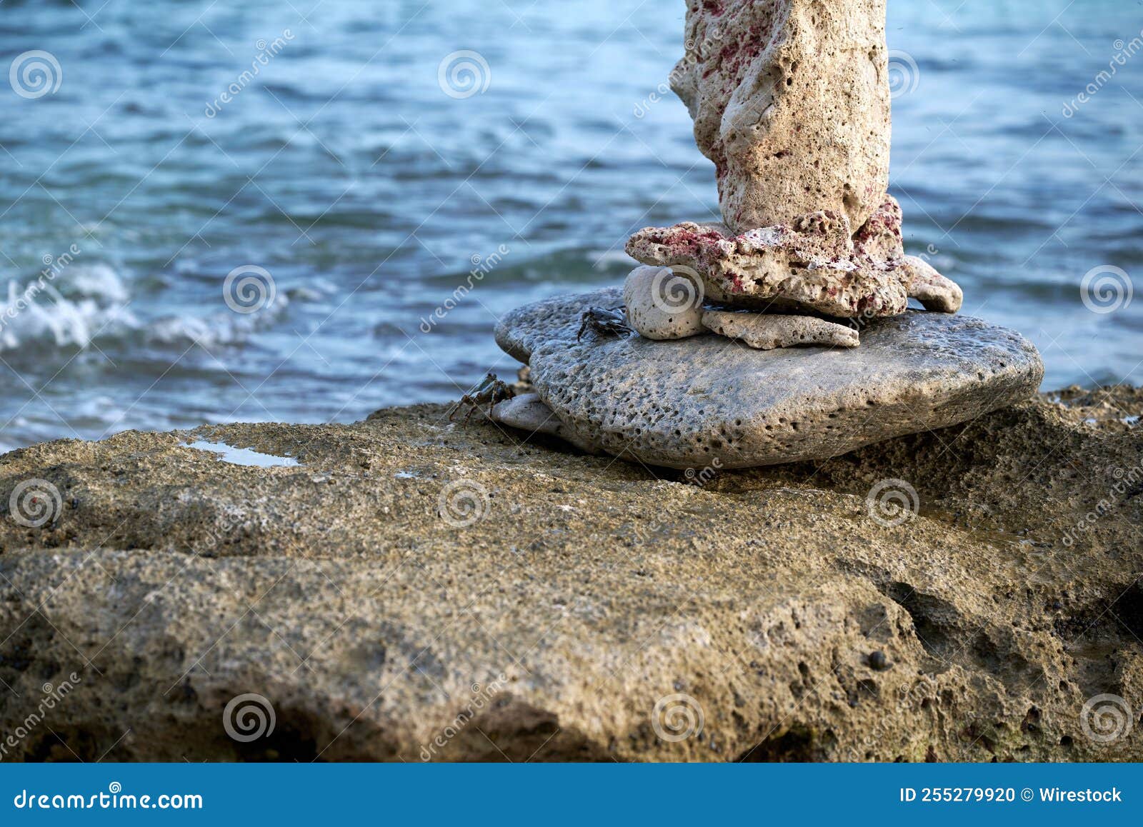 Close-up Shot of Balanced Rocks Near the Water Stock Photo - Image of ...