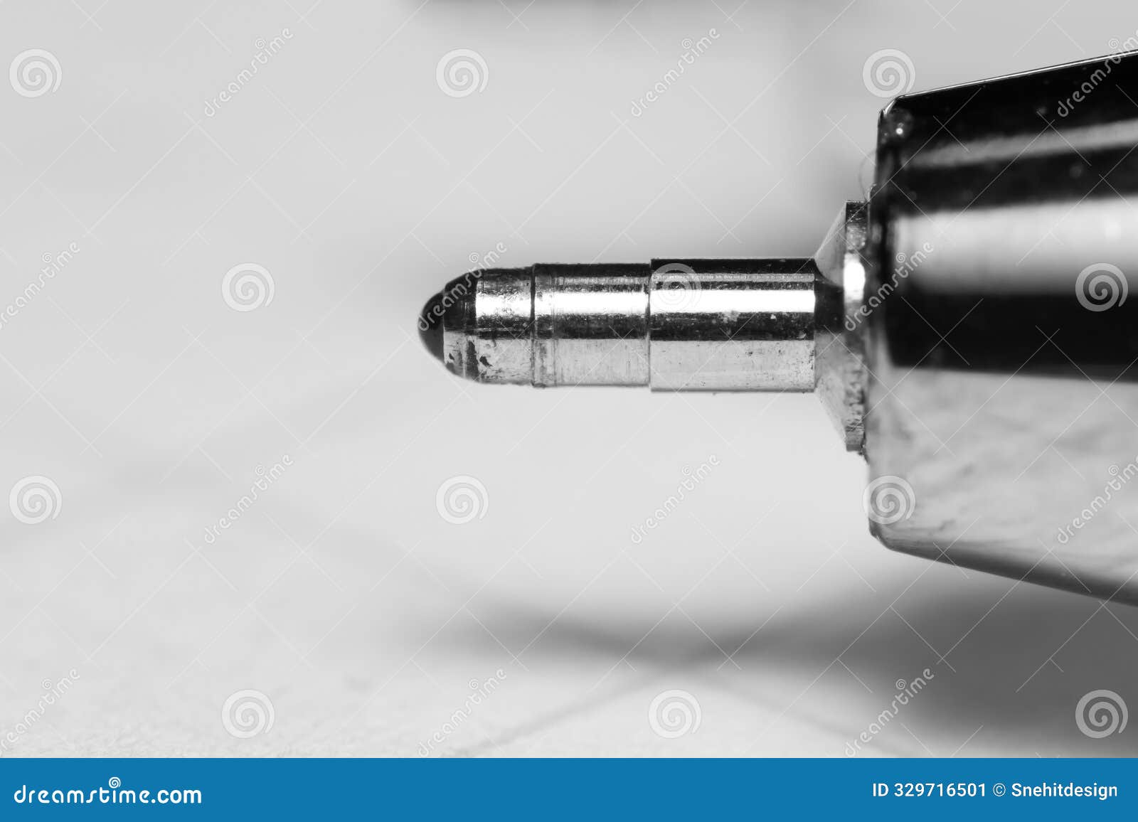 Close Up Shot of Ball Point Pen on a Graph Paper Stock Image - Image of ...