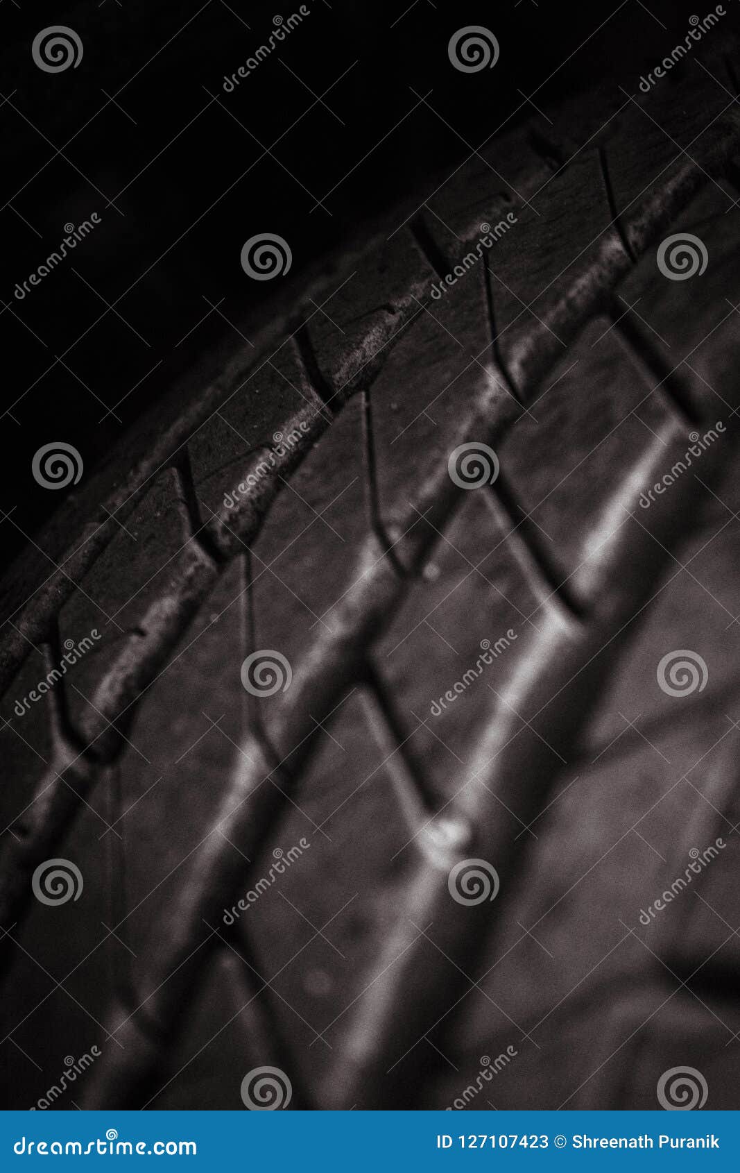 Close Up Shot of a Black Car Tyre Stock Image - Image of effect, dark ...