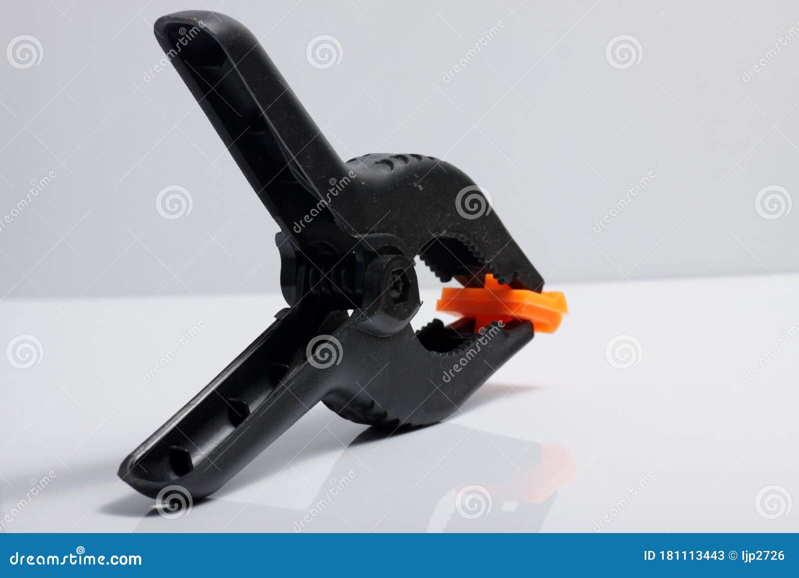 Close Up Shot of Black Plastic Clamp Stock Image - Image of closeup ...