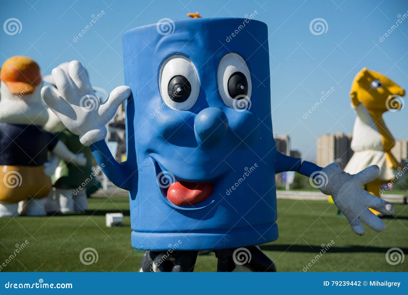 Close Up Shot of Blue Mascot Character Editorial Photography - Image of ...