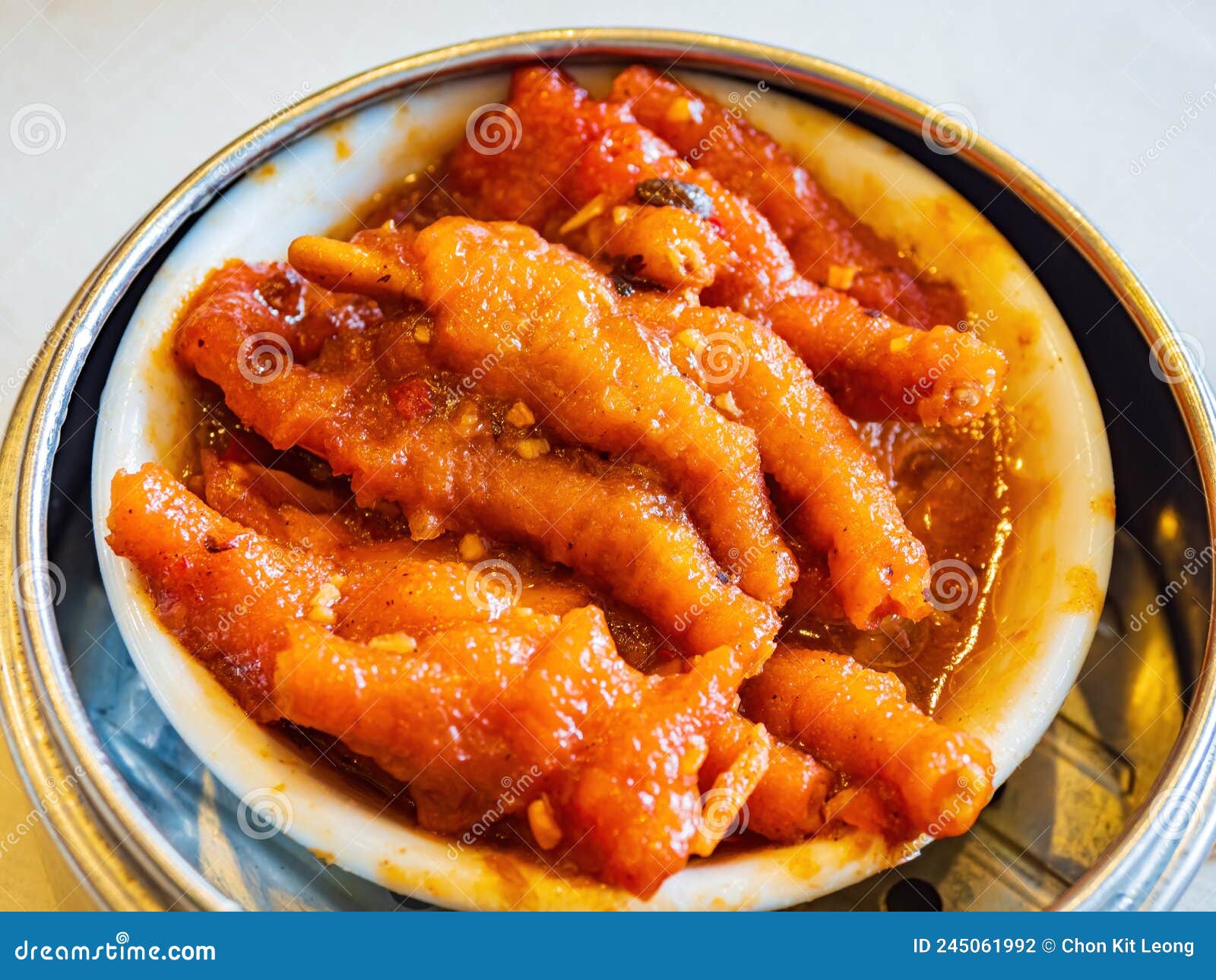 Close Up Shot of Braised Phoenix Claws Stock Photo - Image of braised ...