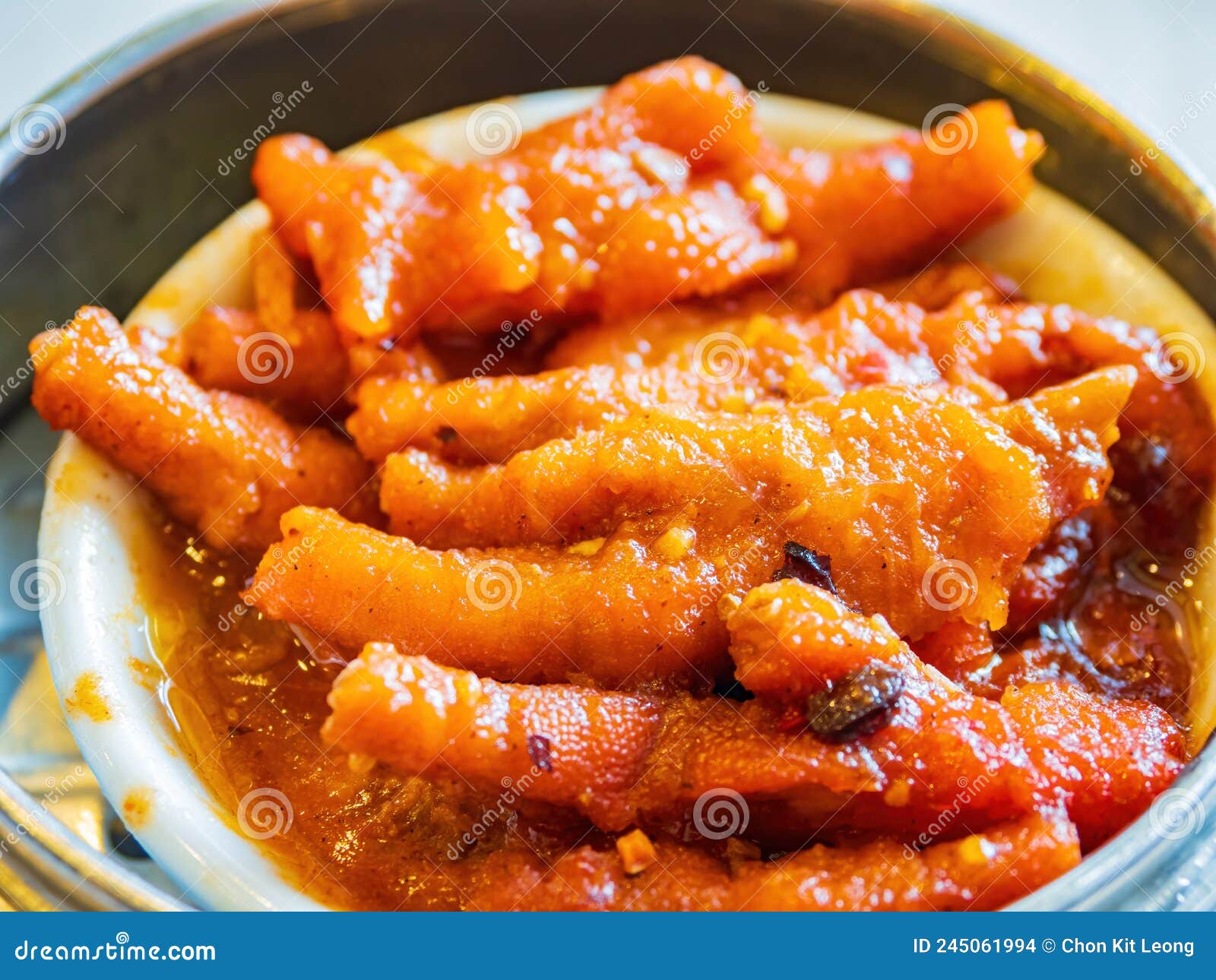 Close Up Shot of Braised Phoenix Claws Stock Photo - Image of chinese ...