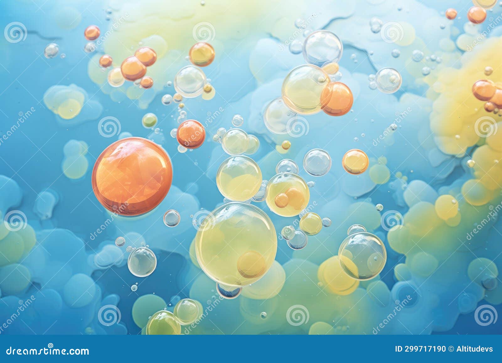 A Close-up Shot of Bubbles Forming in a Thermal Pool Stock Photo ...