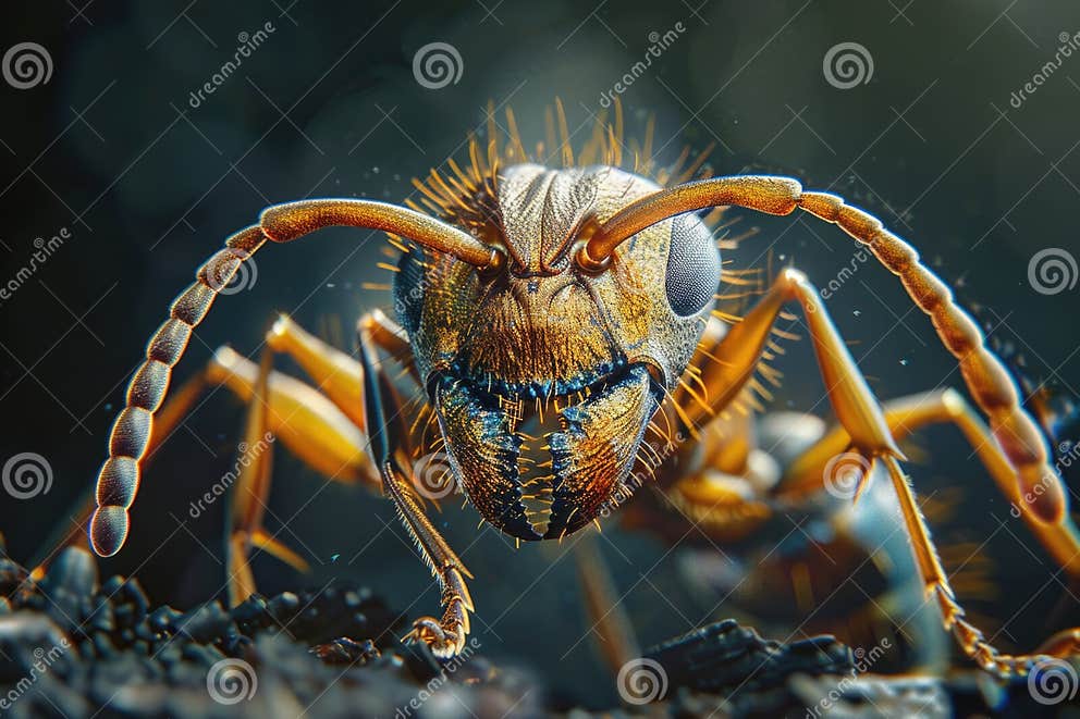 A Close-up Shot of a Bug Crawling on a Dirt Ground Stock Photo - Image ...