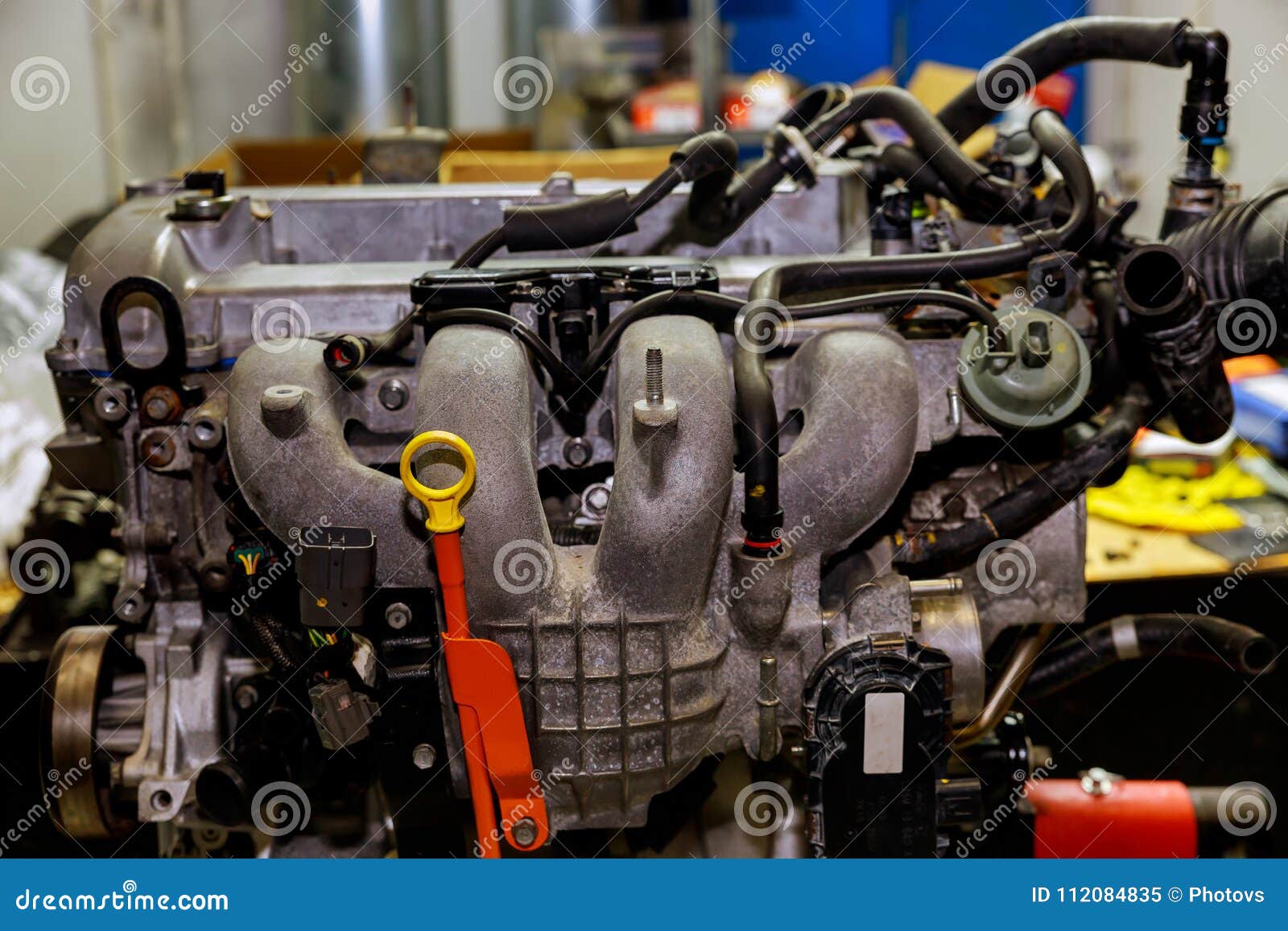 Close Up Shot of Car Engine Stock Image - Image of equipment, iron ...