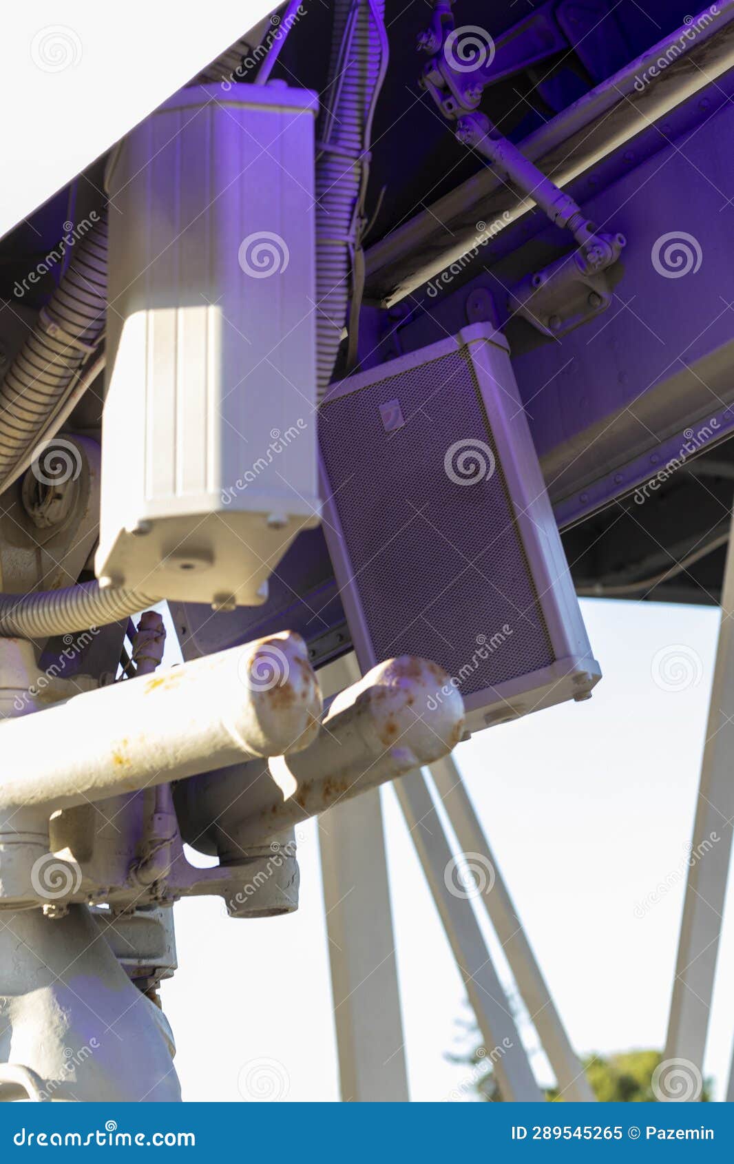 Close Up Shot of the Chassis of the Civil Plane. Aviation Stock Image ...
