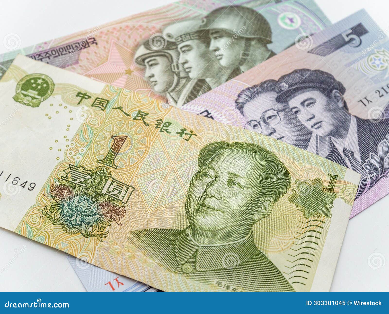 Close-up Shot of Chinese Bank Notes Stock Image - Image of yuan ...