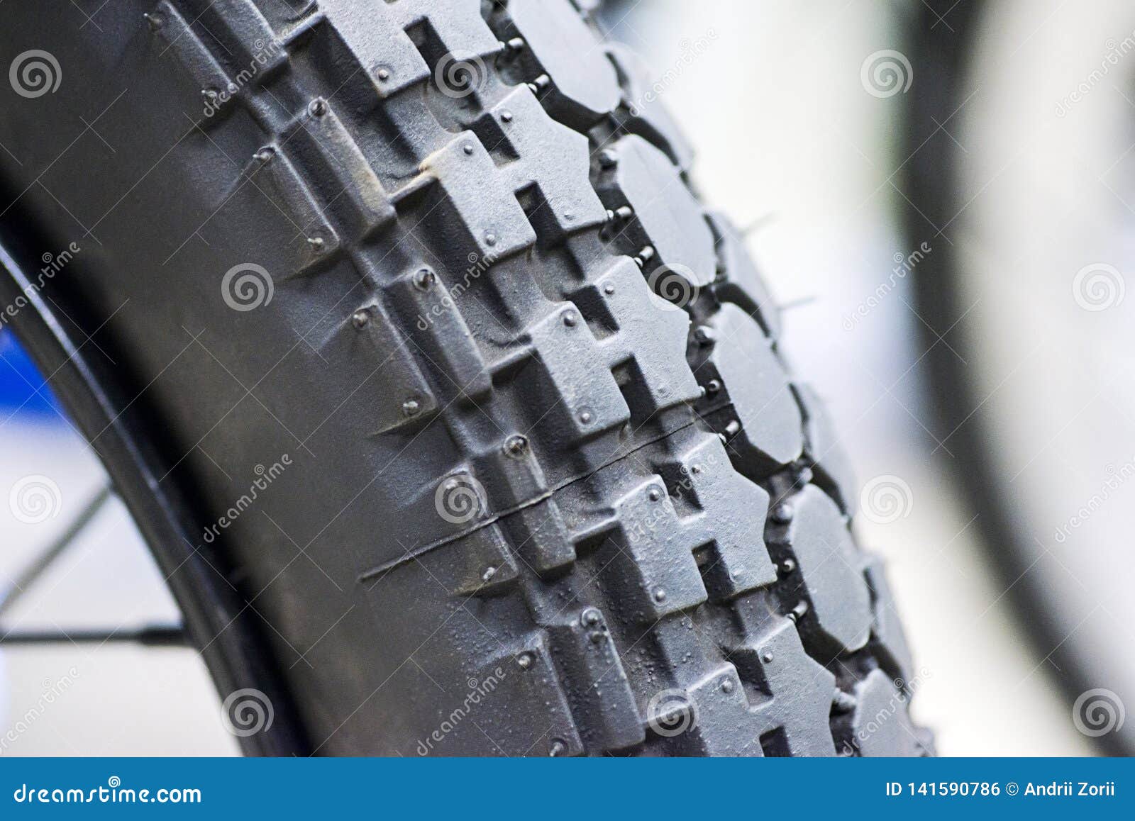 Close-up Shot of Classical Motorcycle Tire Tread. Close-up Protector of ...