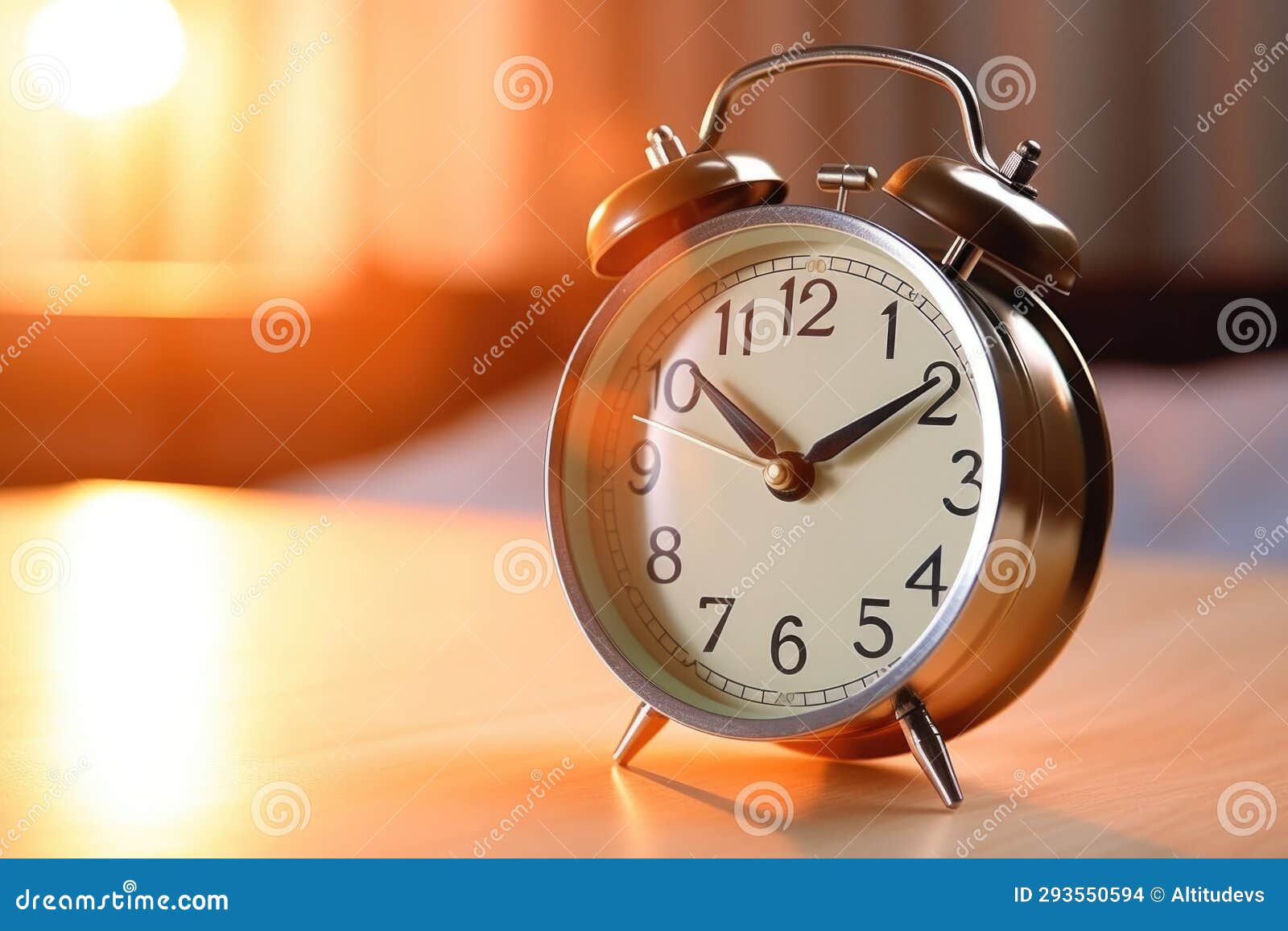 A Close-up Shot of a Clock Set To 7 am Confirming To the Local Time ...