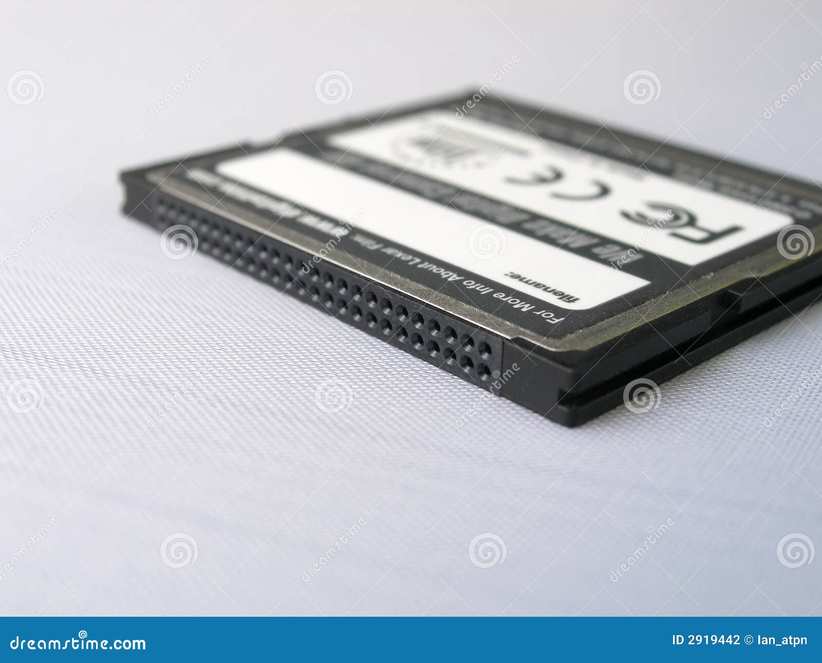 Close Up Shot of Compact Flash Stock Photo - Image of device, card: 2919442