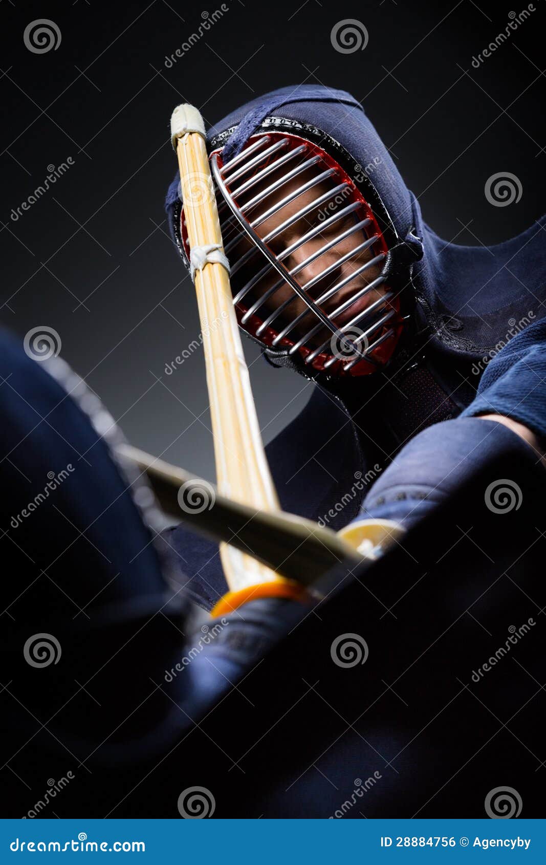 Close Up Shot of Competition of Two Kendo Fighters Stock Photo - Image ...