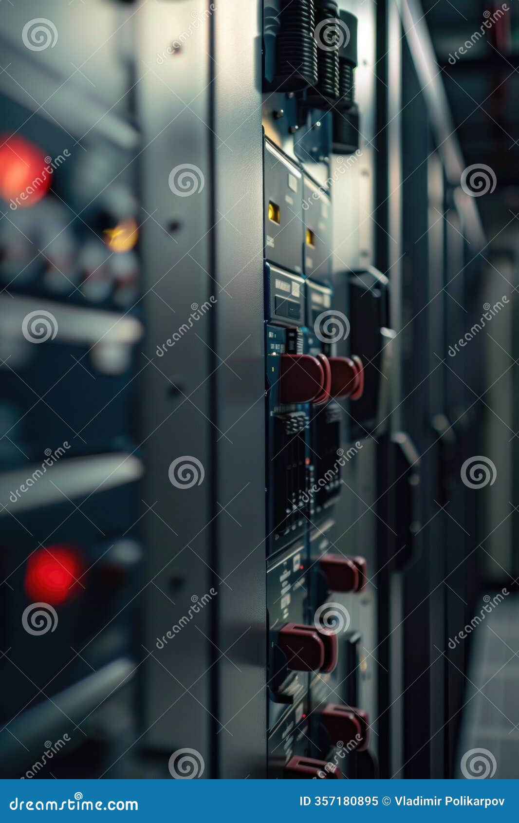 A Close-up Shot of a Control Panel in a Building, Suitable for Use in ...